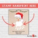 Santa Claus Handprint Art Craft Template Printable | Child Handprint ...