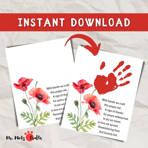 Poppy Veterans Day Art Projects