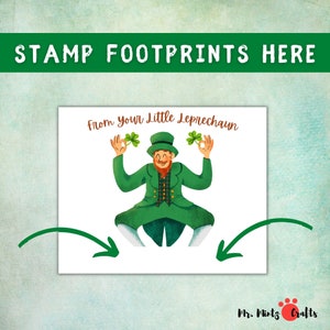 St Patrick's Day Handprint Footprint Crafts Activities for Kids | Lucky ...