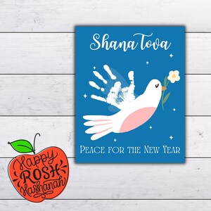 Rosh Hashanah Handprint Art Craft | Rosh Hashanah Card | Rosh Hashanah ...