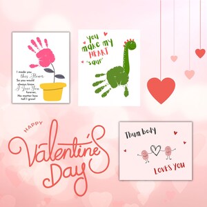 Valentines Handprint Art | Valentines Day Handprint Footprint Art Craft ...