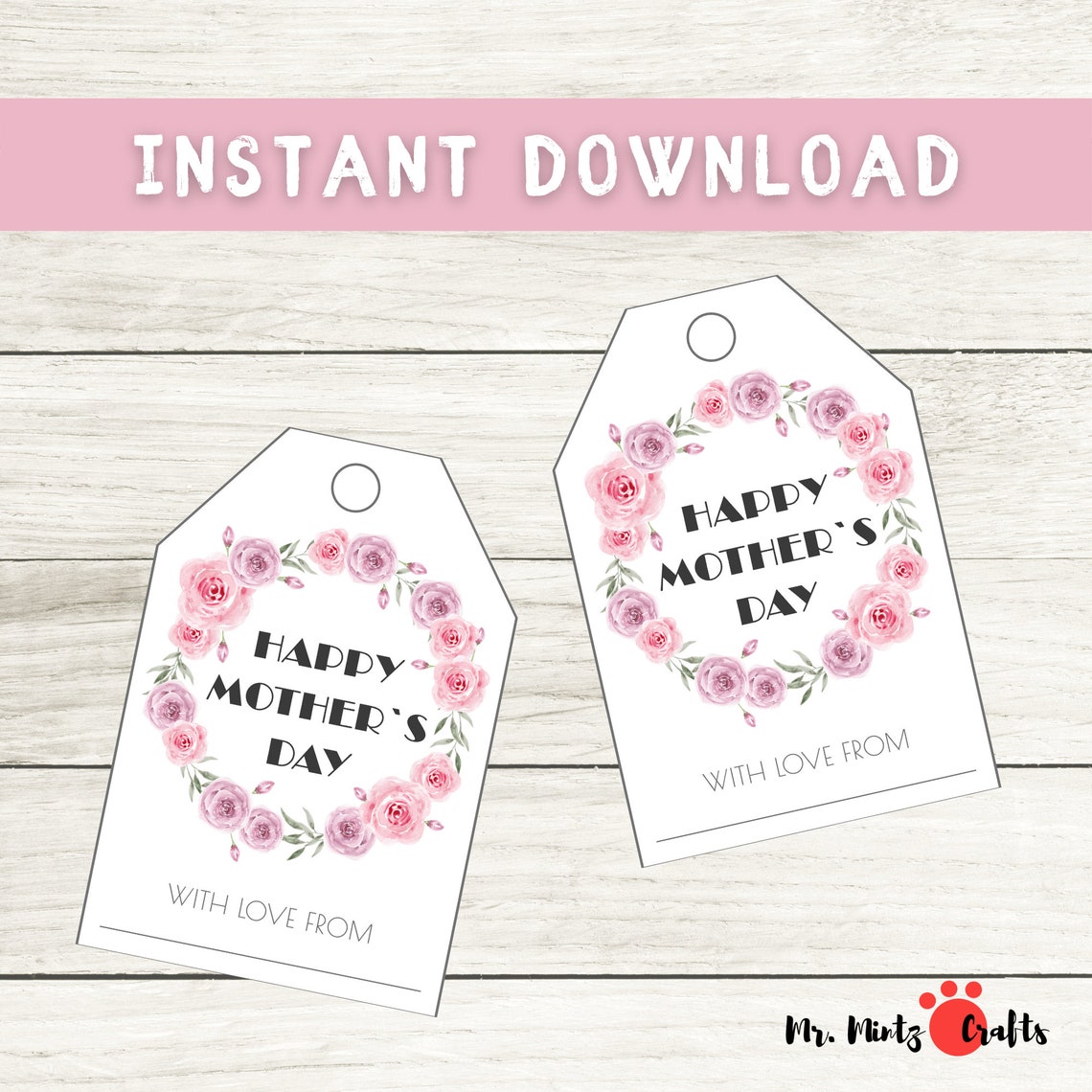 Mom Gift Tags Mother's Day Gift Tags Printable Mothers - Etsy
