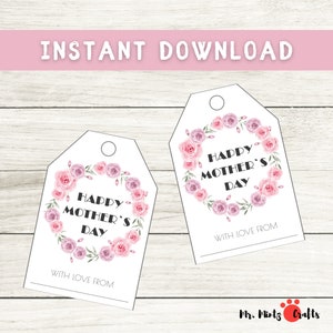 Mom Gift Tags | Mother's Day Gift Tags | Printable Mothers Day Treat ...