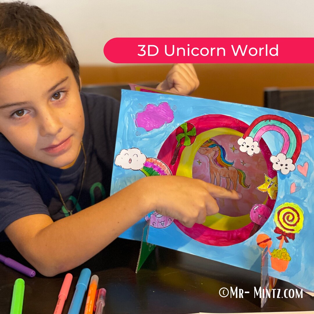 Unicorn Craft Kit | Rainbow Unicorns Kid Craft | Unicorn Printable ...
