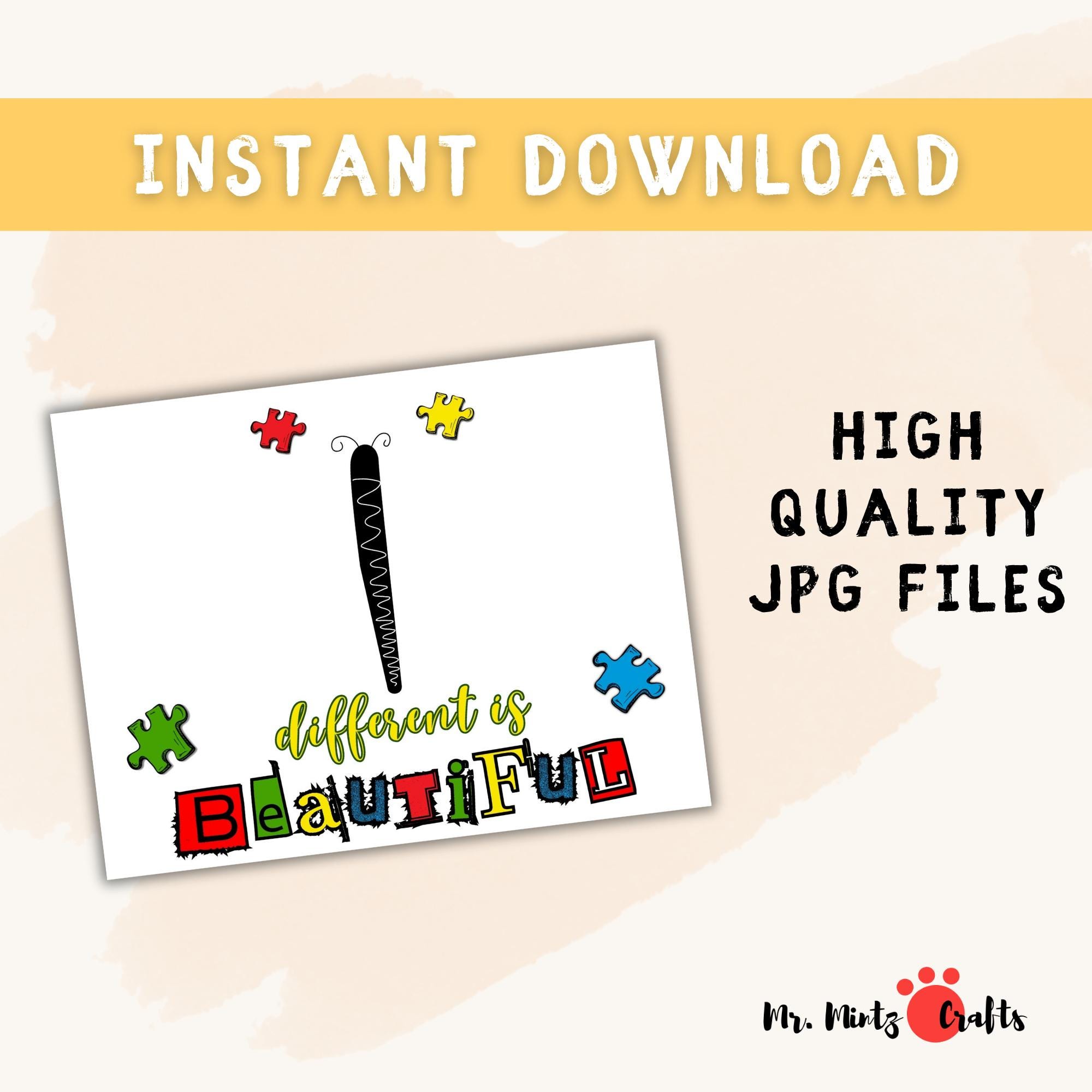 Autism Awareness Handprint Crafts Kids | Different is Beautiful ...