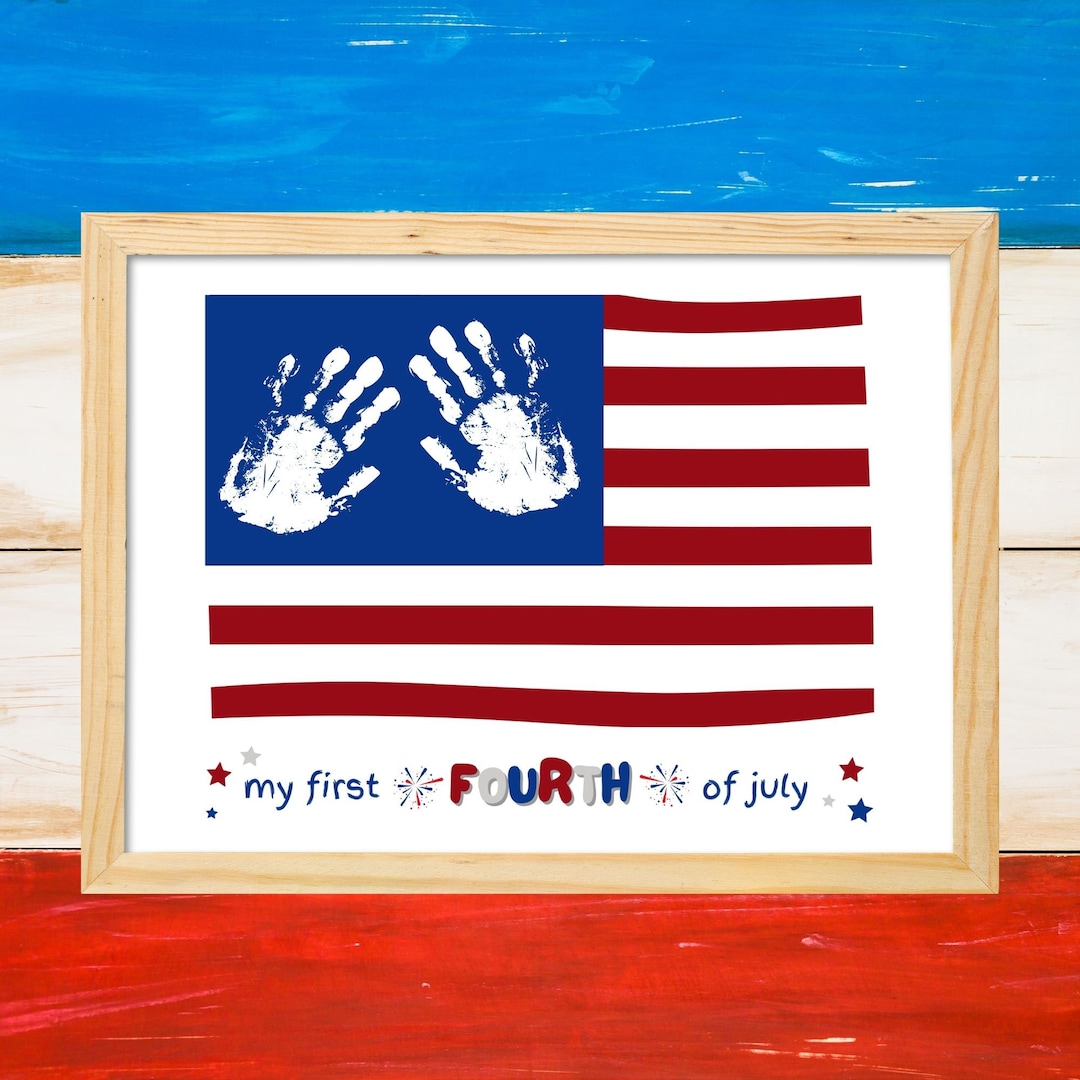 Handprint Art 4th of July | My First 4th July | Independence Day ...