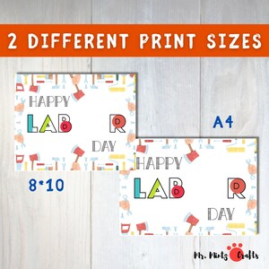 Labor Day Handprint Art Craft Labor Day Card Happy Labor - Etsy