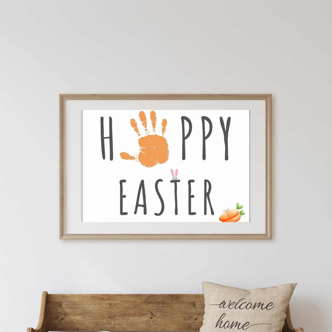 Easter Handprint Art | Happy Easter Handprint Footprint Art Craft ...