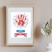 Labor Day Handprint Art Craft Firework Handprint Art Happy - Etsy