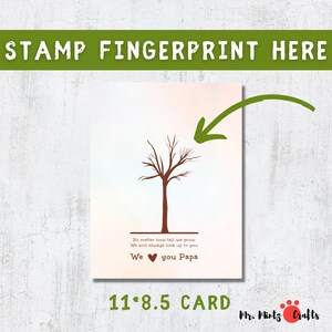 Fingerprint Art Fathers Day Fingerprint Craft Handprint Gifts for Dad ...