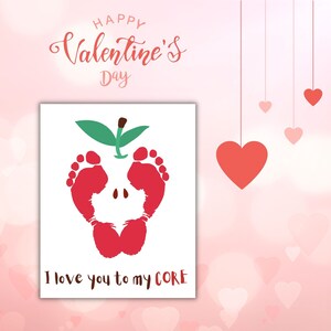 Valentines Handprint Art | Valentines Day Handprint Footprint Art Craft ...