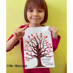 Teacher Appreciation Week Gift Handprint Art Craft Printable | Thank ...