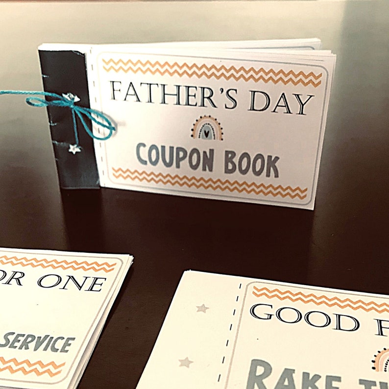 Coupon Book Father's Day Coupons Fathers Day Coupon | Etsy