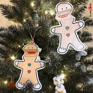 Gingerbread Man Puppet Craft Template Print Out for Kids Preschool ...