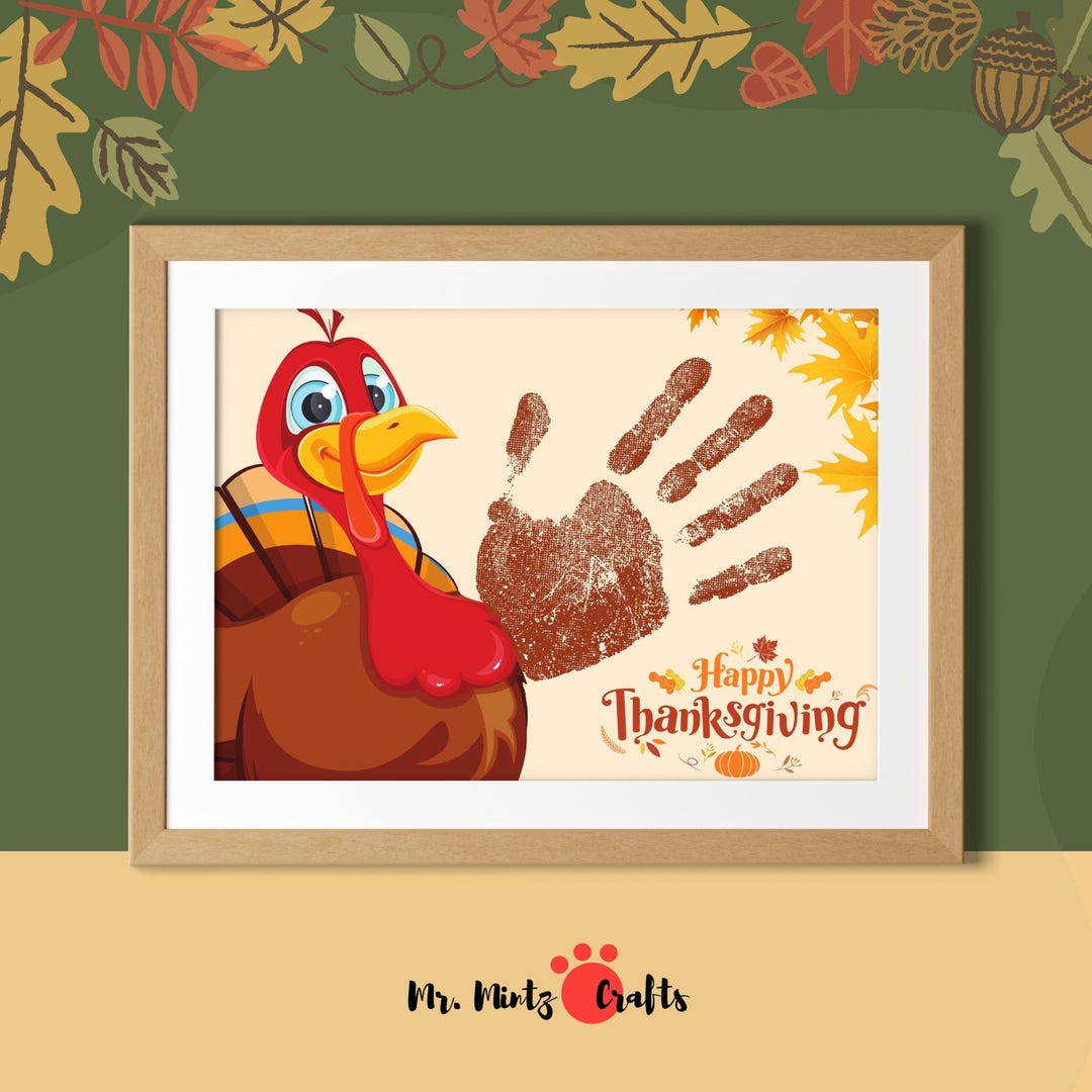 Thanksgiving Handprint Art Craft Activities for Kids | Turkey Craft ...
