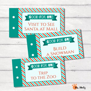 Christmas Coupon Book | Stocking Stuffer | Printable Coupon Book | DIY ...