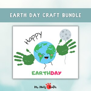 Earth Day Handprint Craft | Earth Day Printable Kids | Earth Day ...