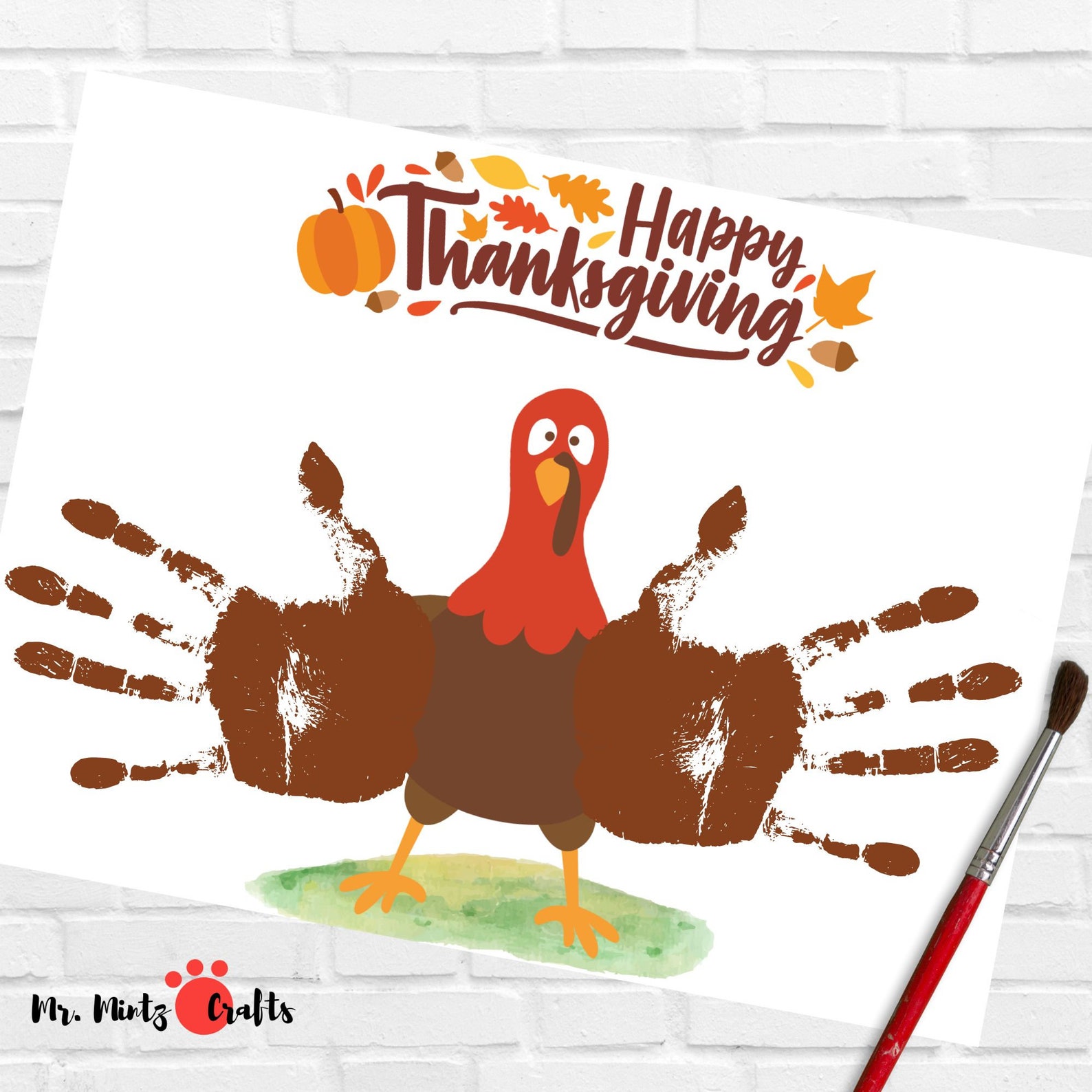 Thanksgiving Handprint Art Craft Activities for Kids Turkey - Etsy