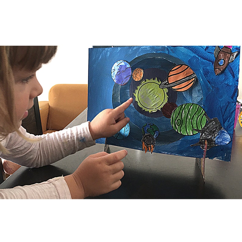 Solar System Model Planets Printable Solar System - Etsy