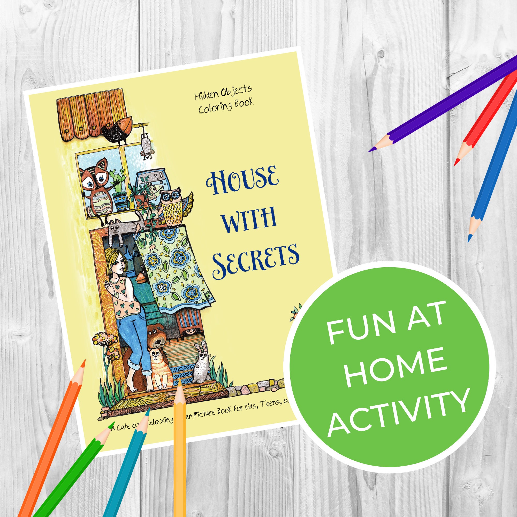 Seek and Find Coloring Sheets Adult Coloring Book Search - Etsy