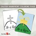 Christian Easter Handprint Art Craft Christian Easter Coloring Page ...