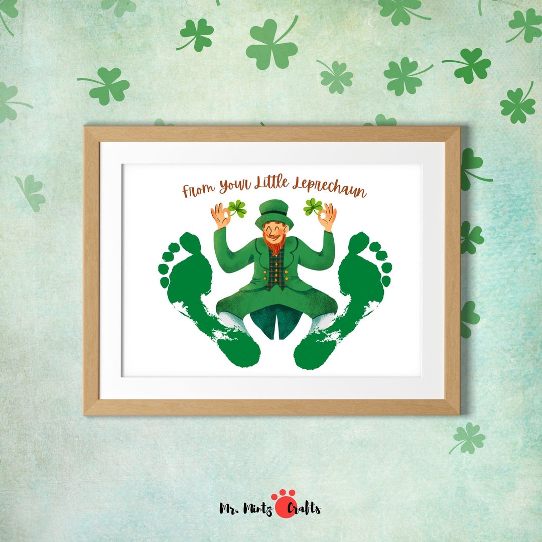 St Patrick's Day Handprint Footprint Crafts Activities for Kids | Lucky ...