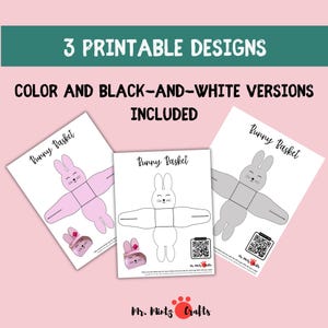 Printable Bunny Basket Template | DIY Easter Basket for Kids | Easter ...