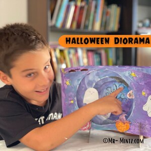 Easy Halloween Diorama Craft Project for Kids | Cute Halloween Decor ...