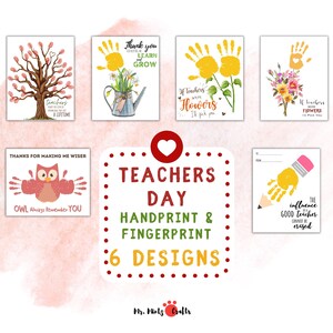 Teacher Appreciation Gift | Handprint Keepsake Art Crafts for Teachers ...