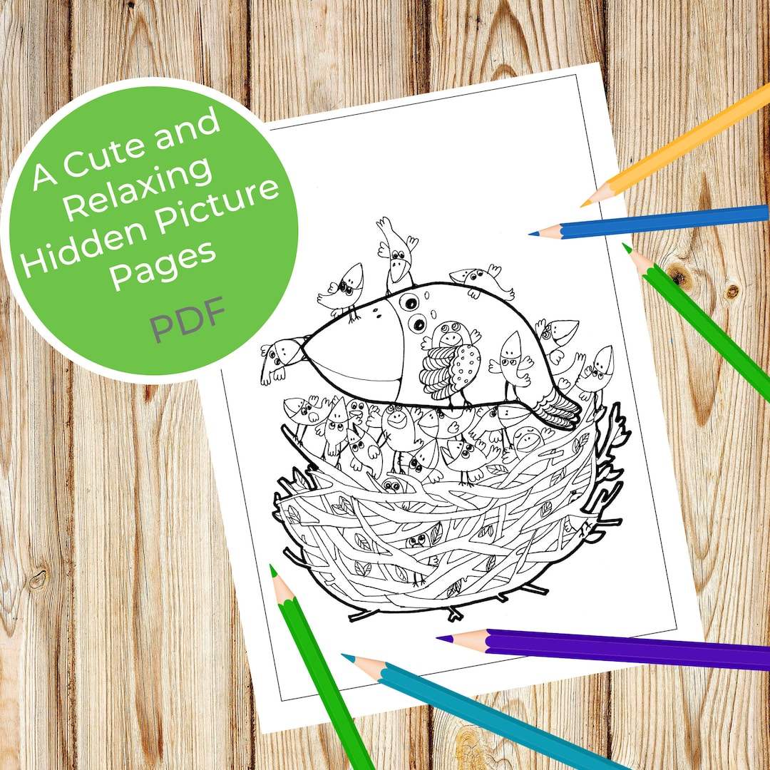 Seek and Find Coloring Sheets | Adult Coloring Book | Search and Find ...