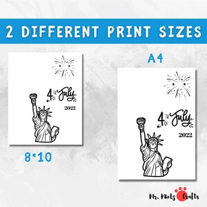 Statue of Liberty Craft | Handprint Art 4th of July Printable ...