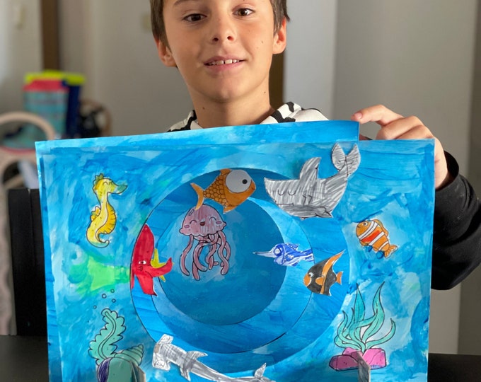 Easy Ocean Diorama Craft Project for Kids Rainy Day Activity - Etsy