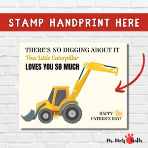 Handprint Art Craft Father's Day Gift for Dad Grandpa Papa ...