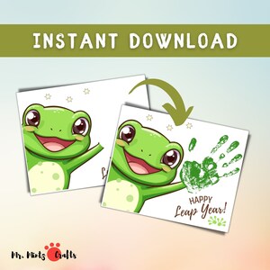 Leap Year Handprint Art Craft Activity Personalised Leap Year Birthday ...