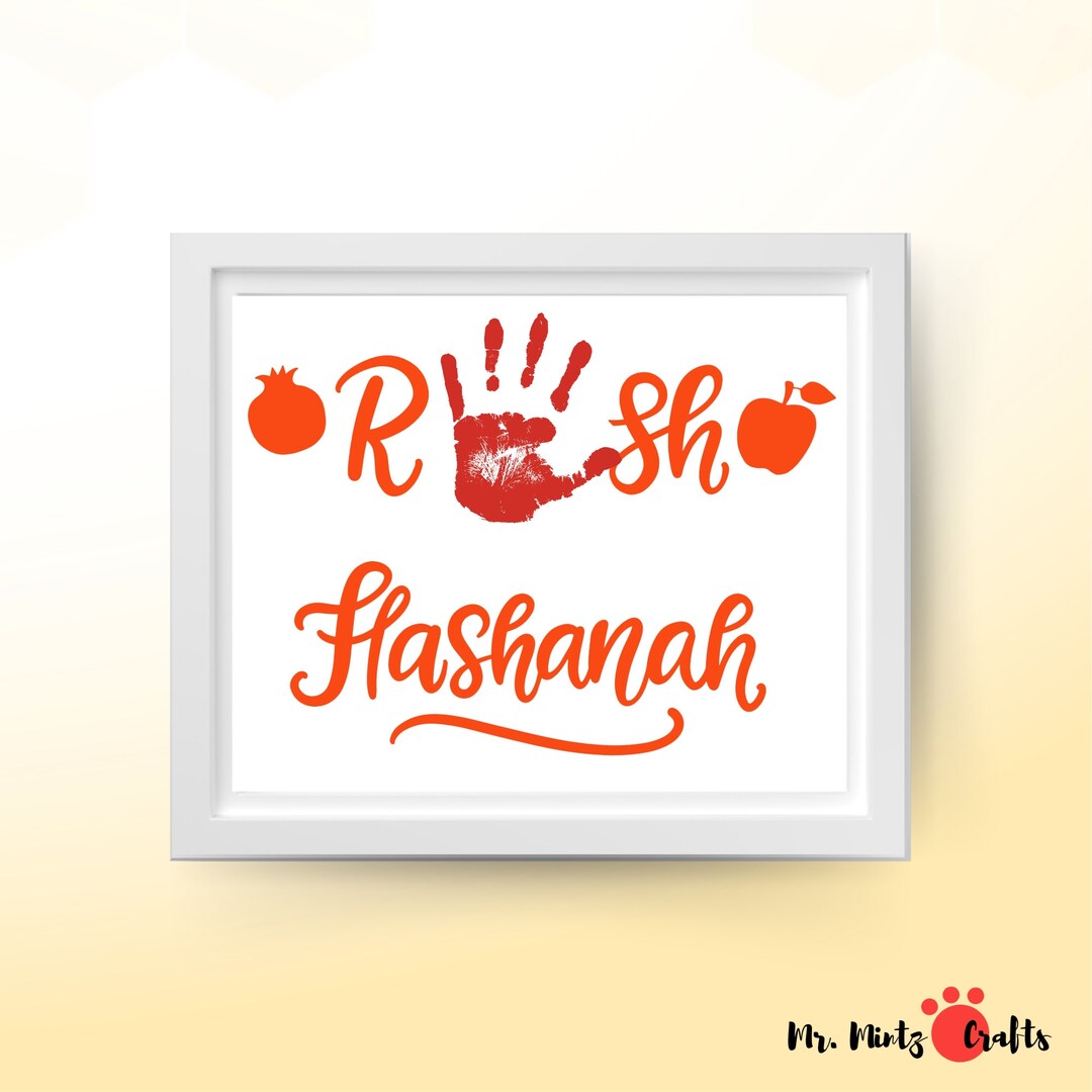 Rosh Hashanah Handprint Art Craft | Rosh Hashanah Card | Rosh Hashanah ...