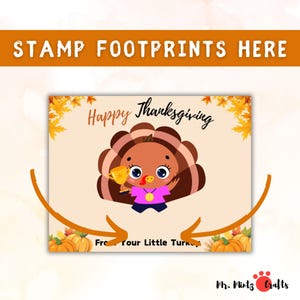 Thanksgiving Turkey Handprint Footprint Art Craft for Kids | From Your ...