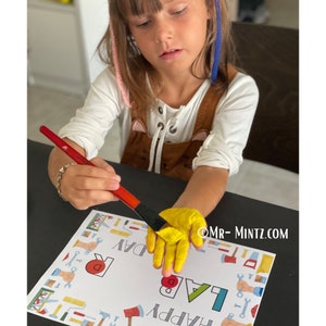 Labor Day Handprint Art Craft | Labor Day Card | Happy Labor Day ...