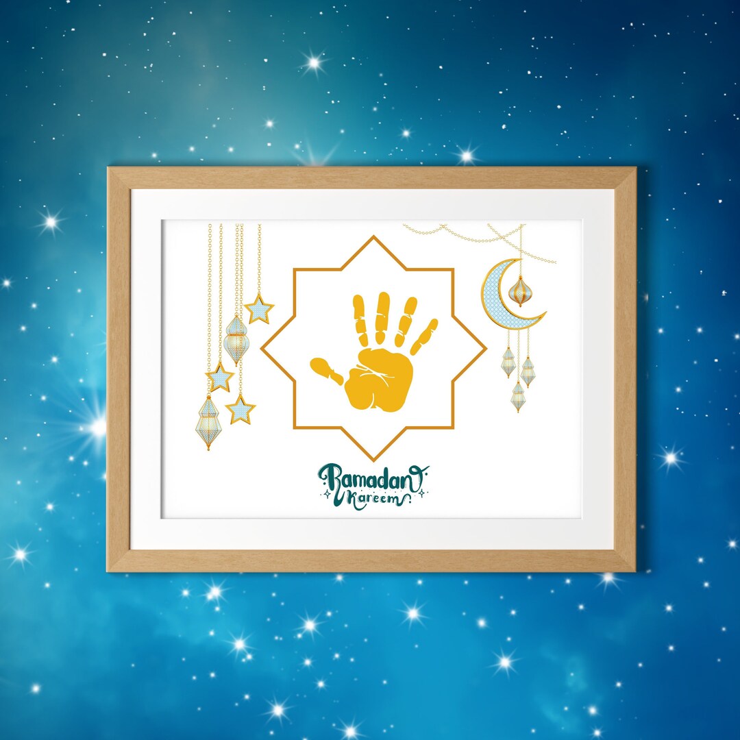 Ramadan Handprint Art Craft Printable | Ramadan Decor | Ramadan Cards ...
