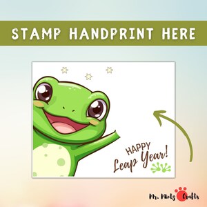 Leap Year Handprint Art Craft Activity Personalised Leap Year Birthday ...