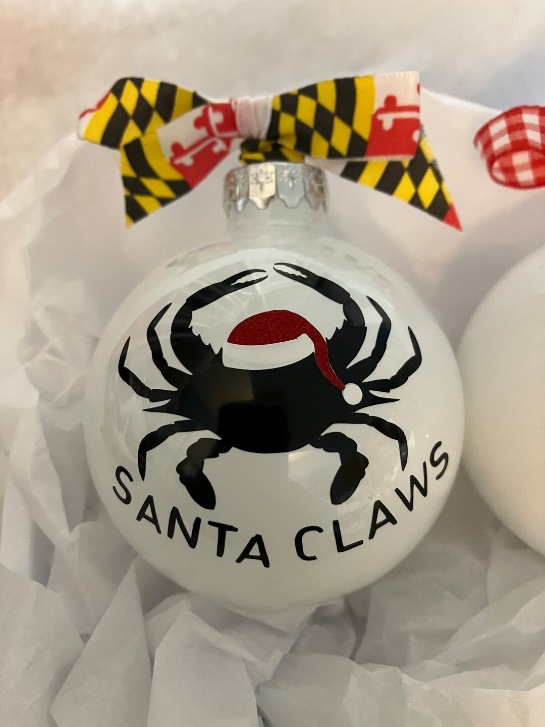 Santa Claws - Crab Inspired Personalized 2024 Christmas Ornament ...