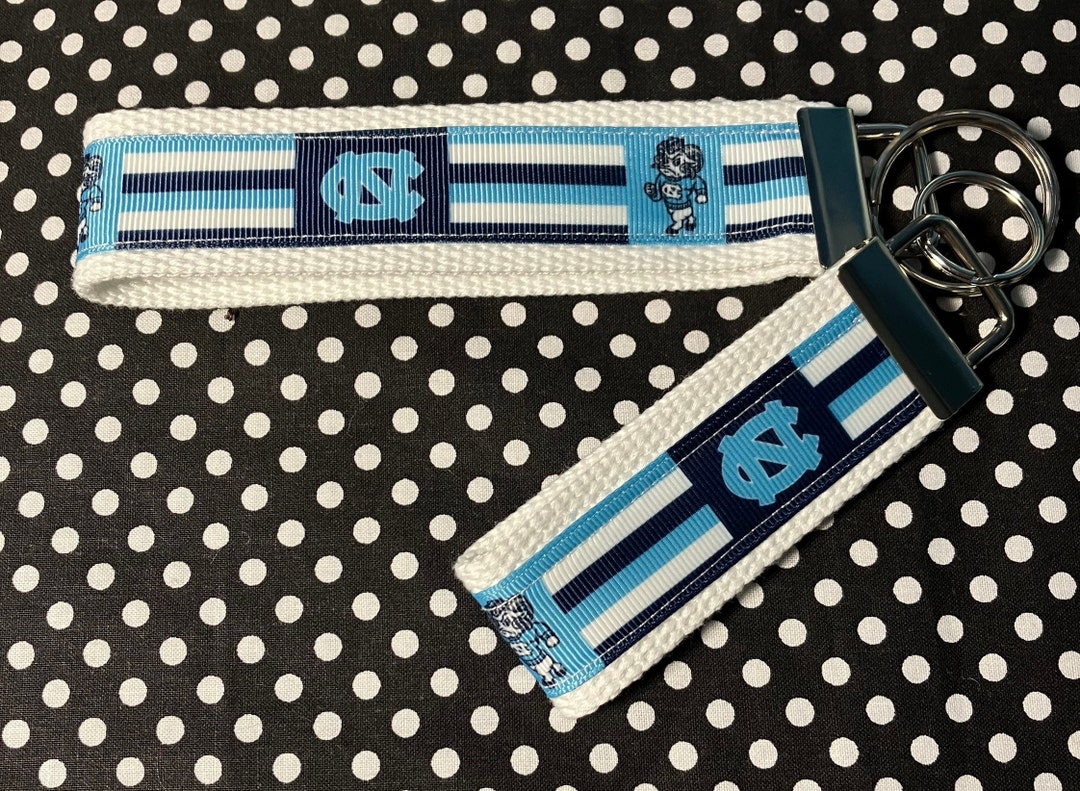 Personalized University of North Carolina Tar Heels Inspired Key Fob or ...
