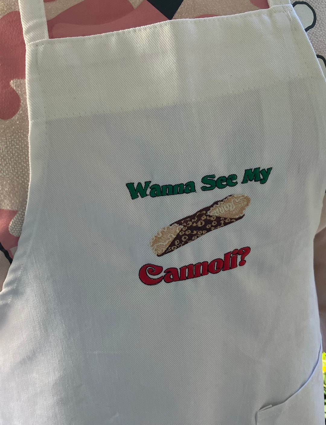 Wanna See My Cannoli Apron - Italian Personalized Embroidered FUNNY ...