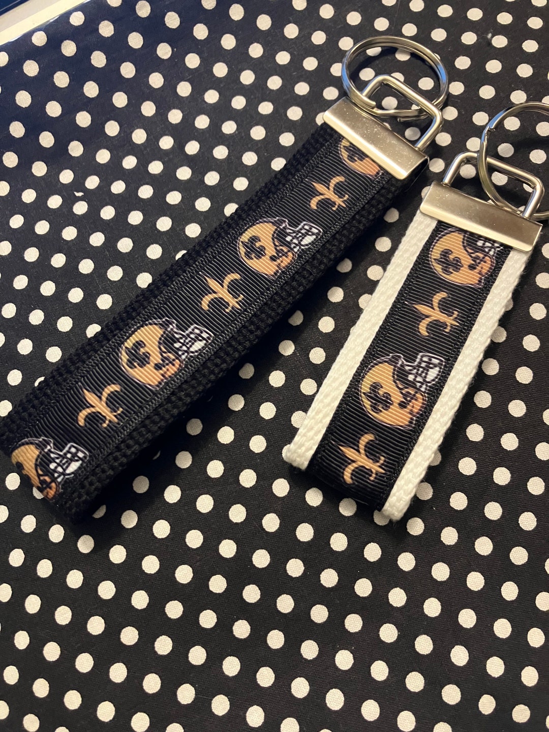 New Orleans Saints Inspired Personalized Key Fob Wristlet - 2 Sizes ...