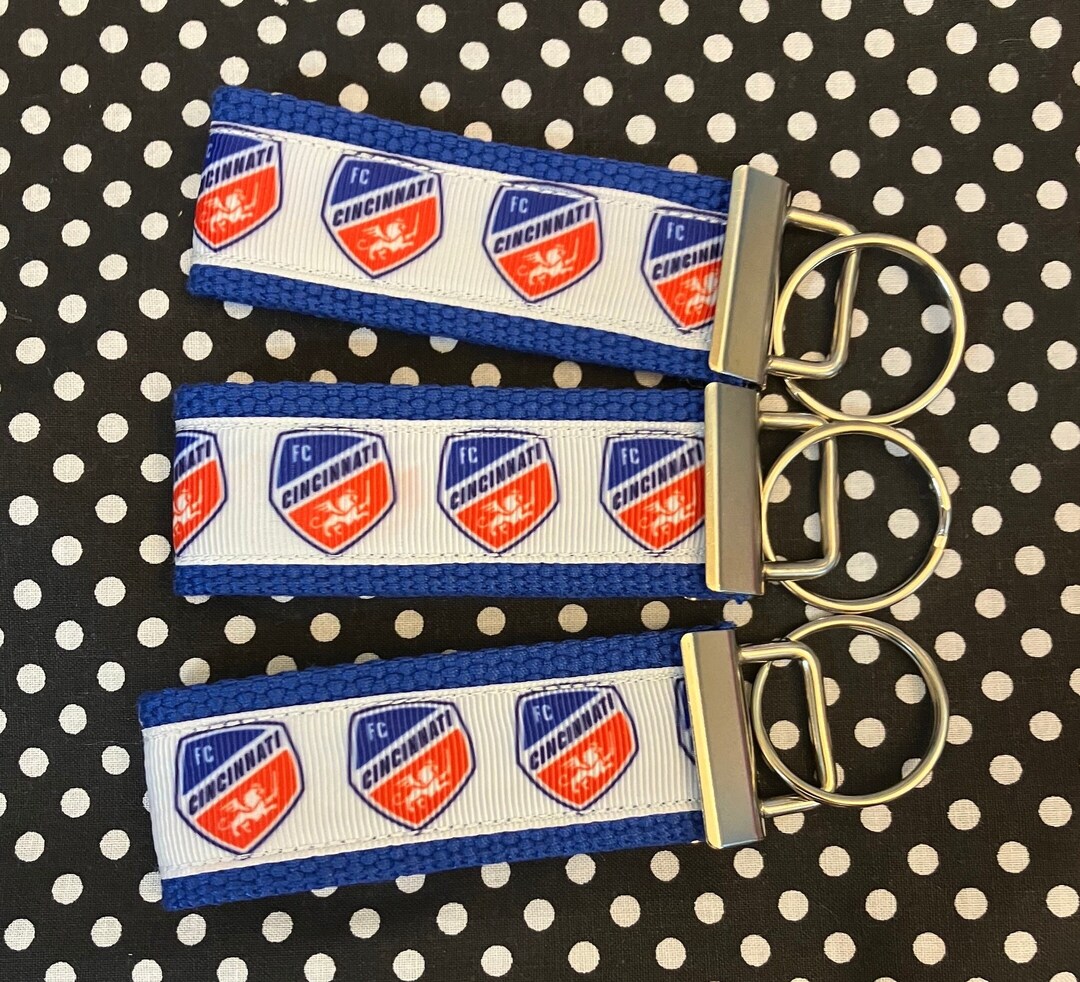 Personalized SOCCER - FC Cincinnati Soccer Inspired Key Fob or Wristlet ...