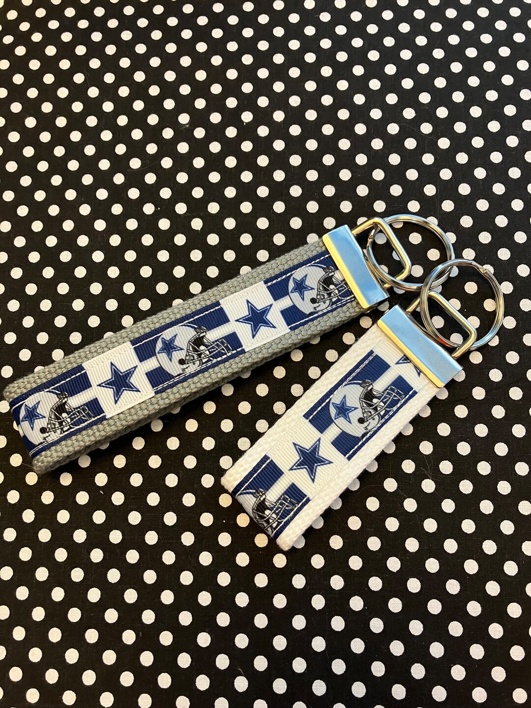 Dallas Cowboys Inspired Personalized Key Fob Wristlet - 2 Sizes ...