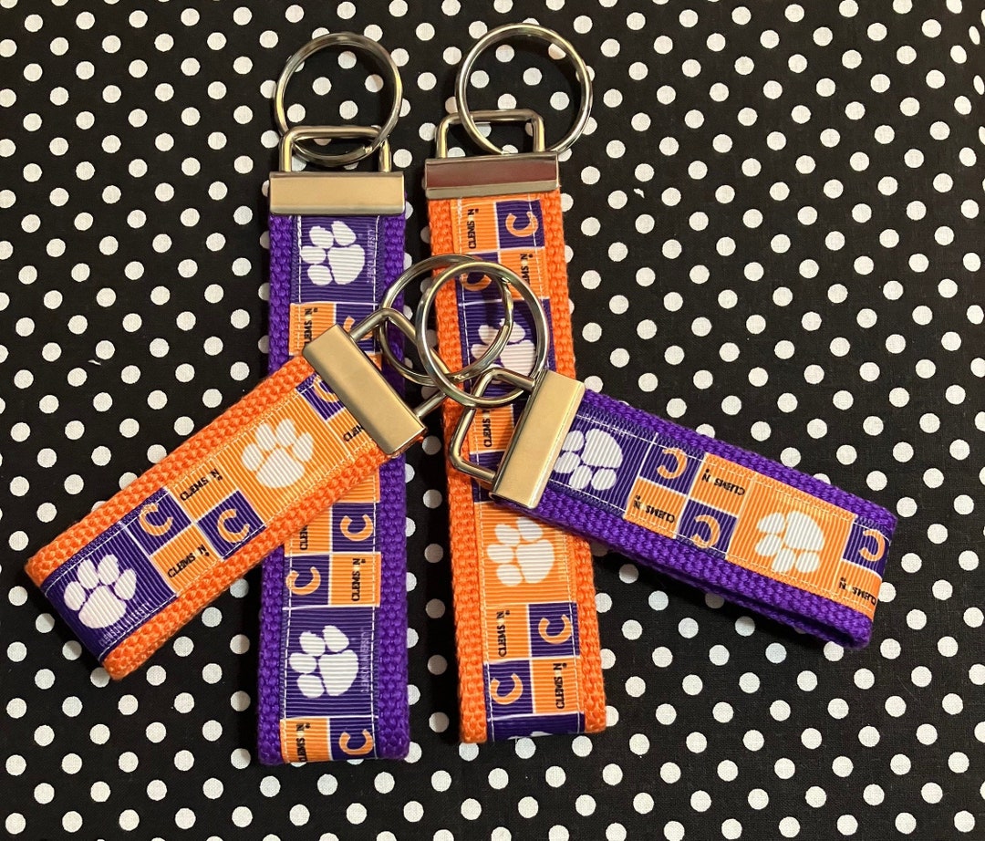 Personalized College / University Inspired Key Fob or Wristlet 2 Sizes ...