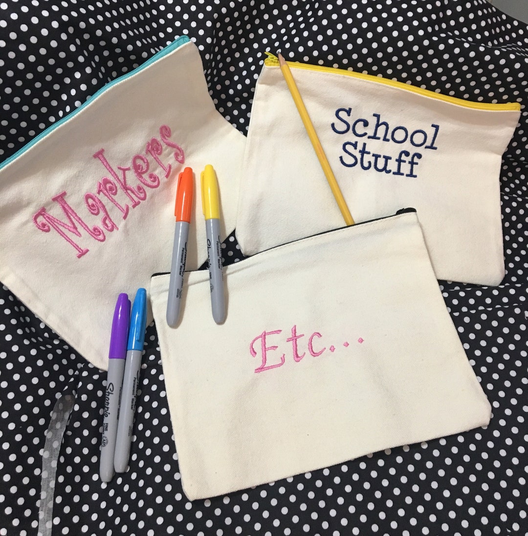 Personalized Pencil Bag | Pencil Pouch | Back to School | Personalized ...