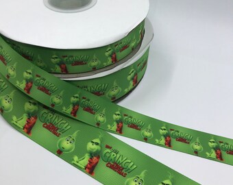 Grinch Ribbon | Etsy UK