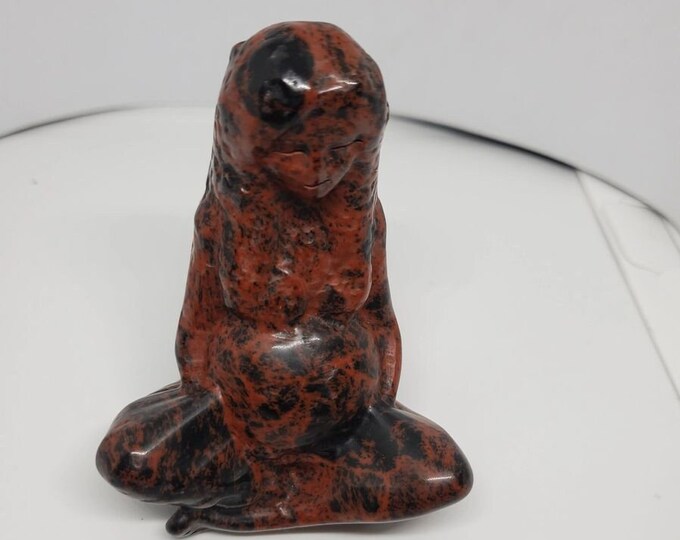 Red and Black Obsidian Gaia Mother Earth Figure 3" - Etsy