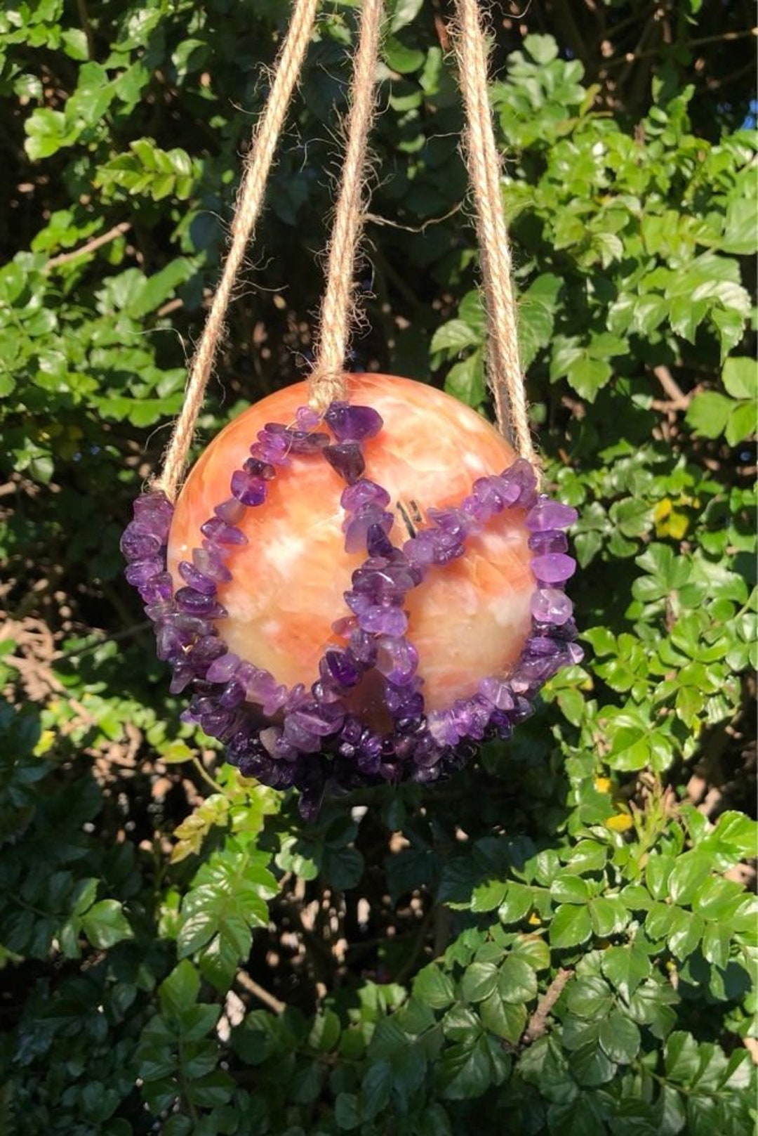 Crystal Hanging Sphere Holder - Etsy